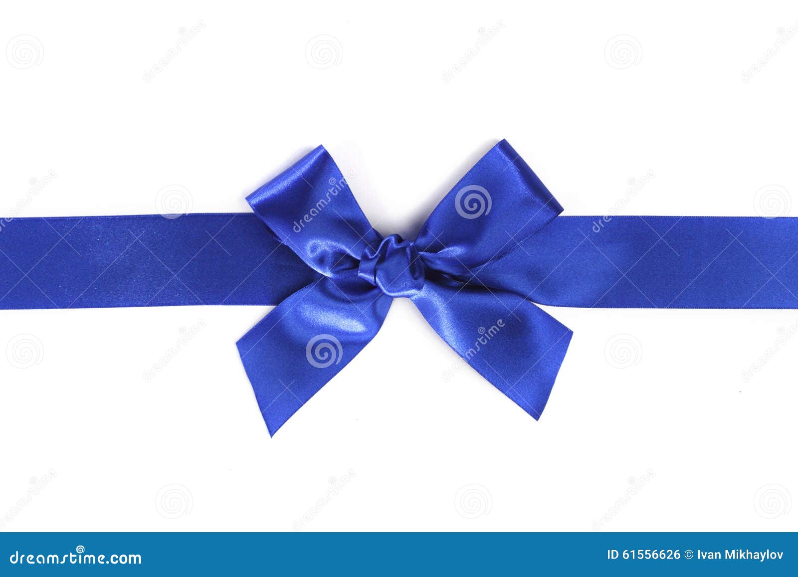 Decorative blue satin bow stock photo. Image of christmas - 61556626