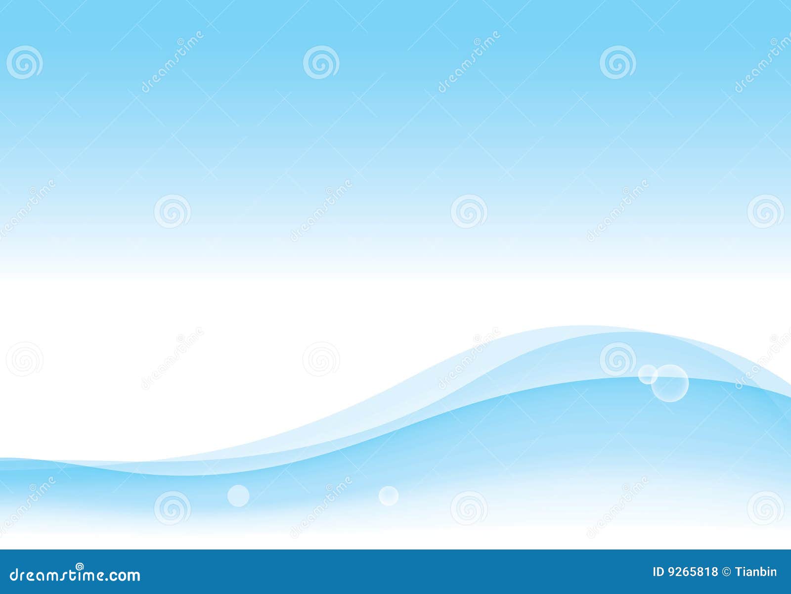 Decorative blue wave stock illustration. Illustration of gradient - 9265818