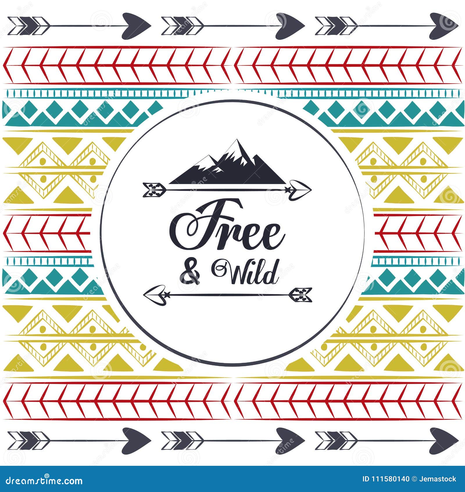 Decorative Boho Pattern Background Stock Vector - Illustration of retro ...