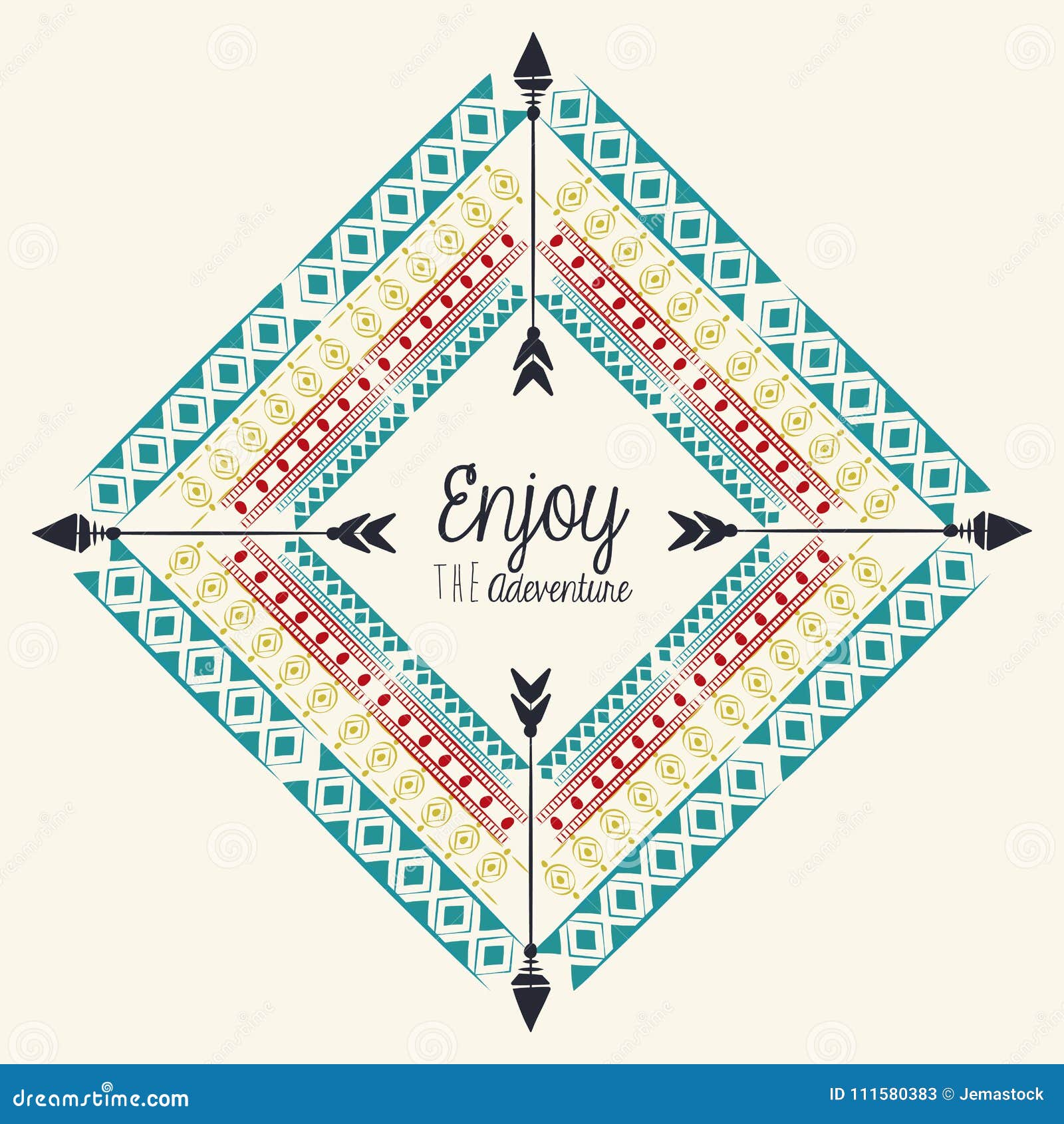 Decorative Boho Pattern Background Stock Vector - Illustration of ...