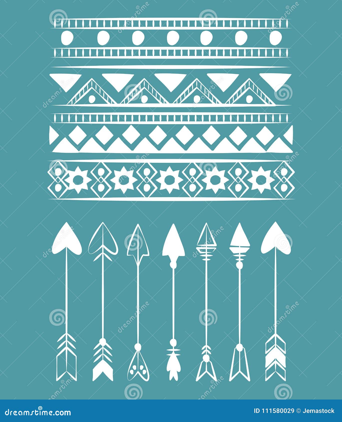 Decorative Boho Pattern Background Stock Vector - Illustration of ...