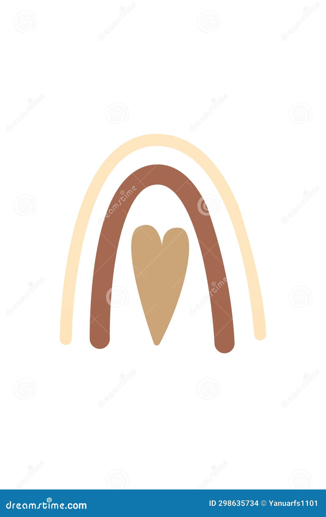 Decorative Boho Rainbow Design Element. Cute Boho Rainbow Elements Stock Vector - Illustration ...