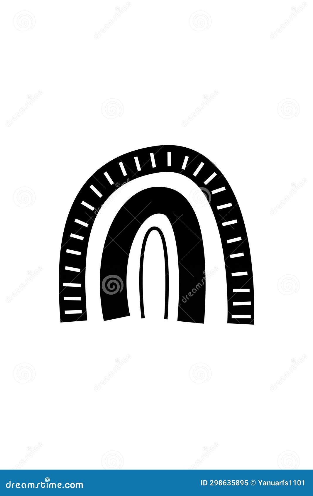 Decorative Boho Rainbow Design Element. Cute Boho Rainbow Elements Stock Vector - Illustration ...