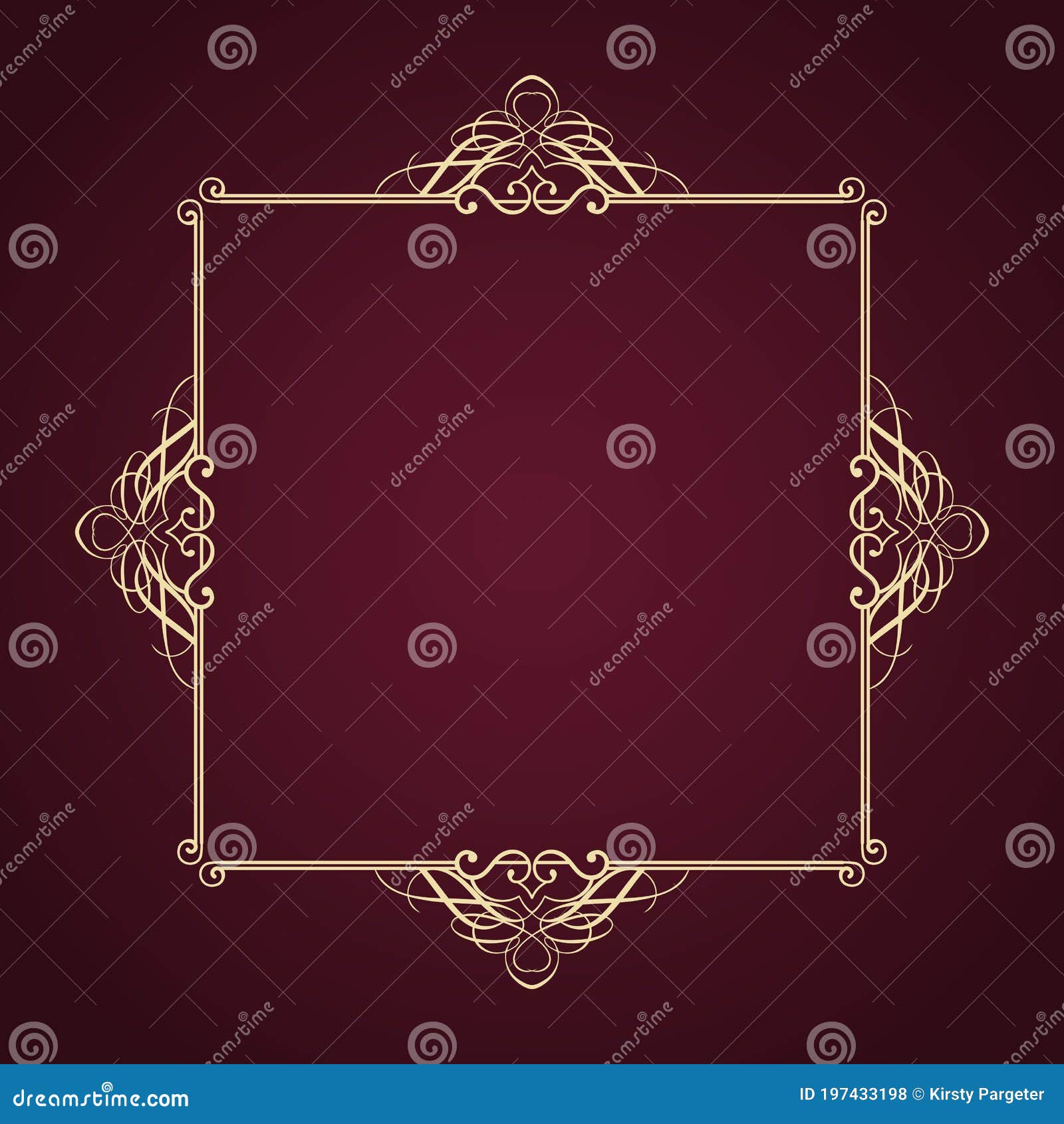 Decorative Border Background Stock Illustration - Illustration of ...