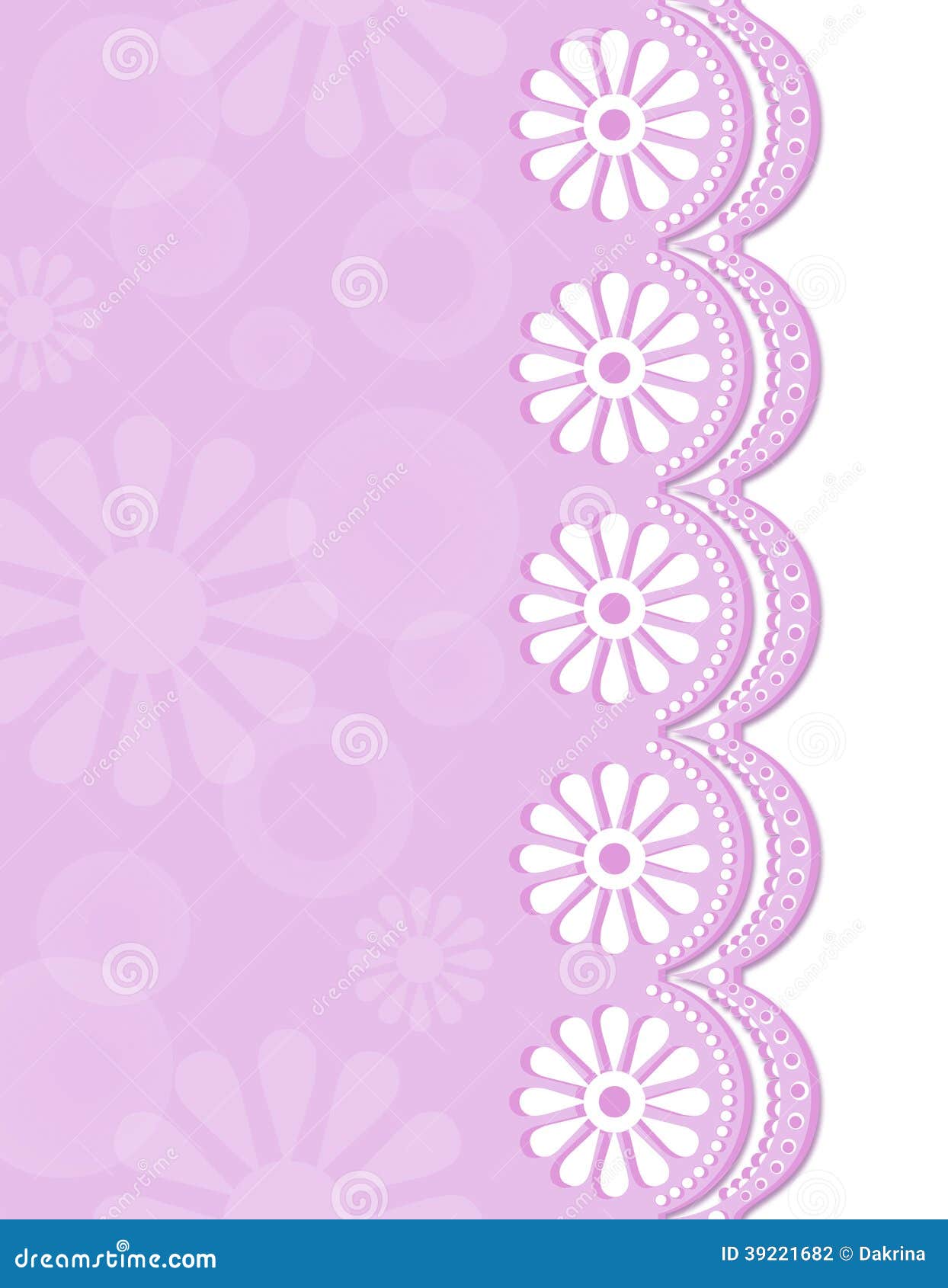 Decorative Border pink stock illustration. Illustration of decorative ...