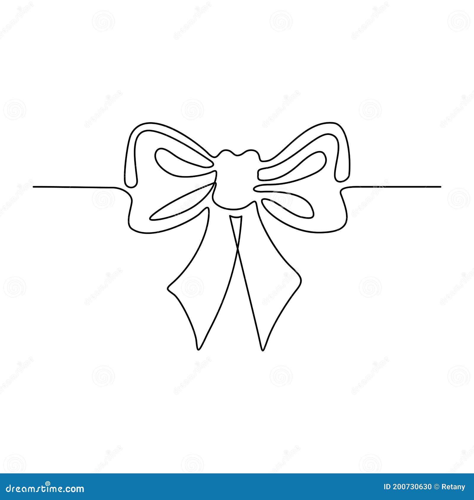 Decorative bow stock vector. Illustration of decorative - 200730630