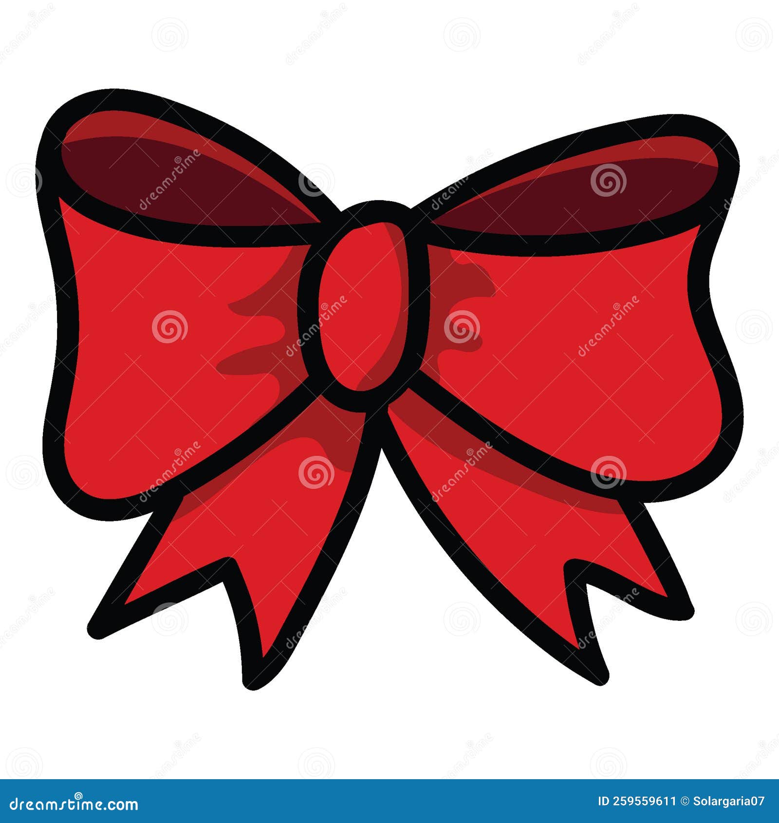 Decorative Bow stock vector. Illustration of decoration - 259559611