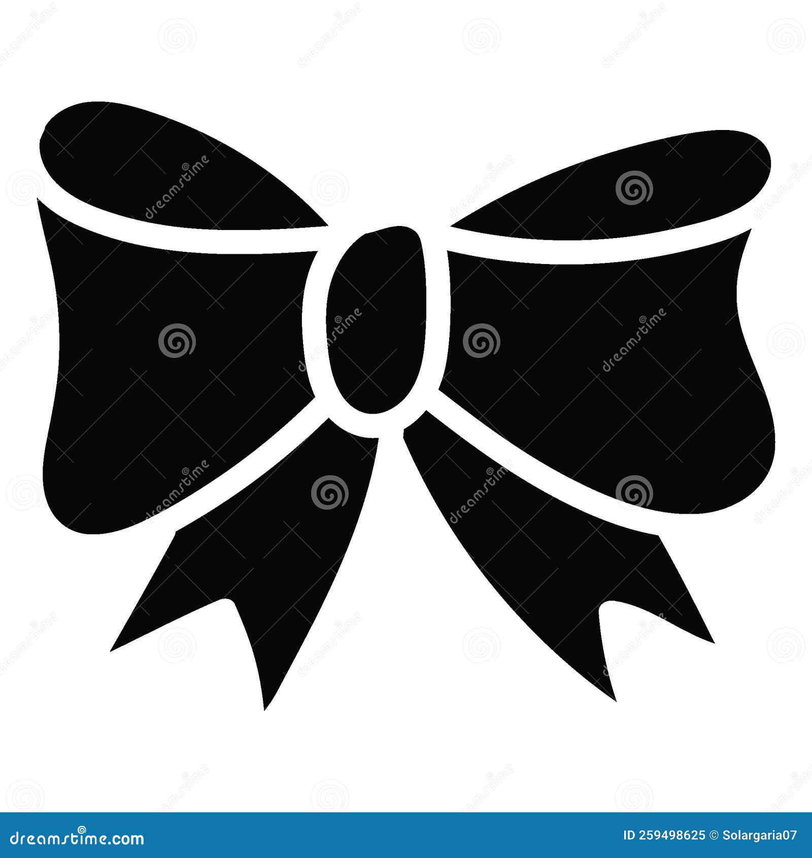Decorative Bow Vector Iluustration Stock Vector - Illustration of amor ...