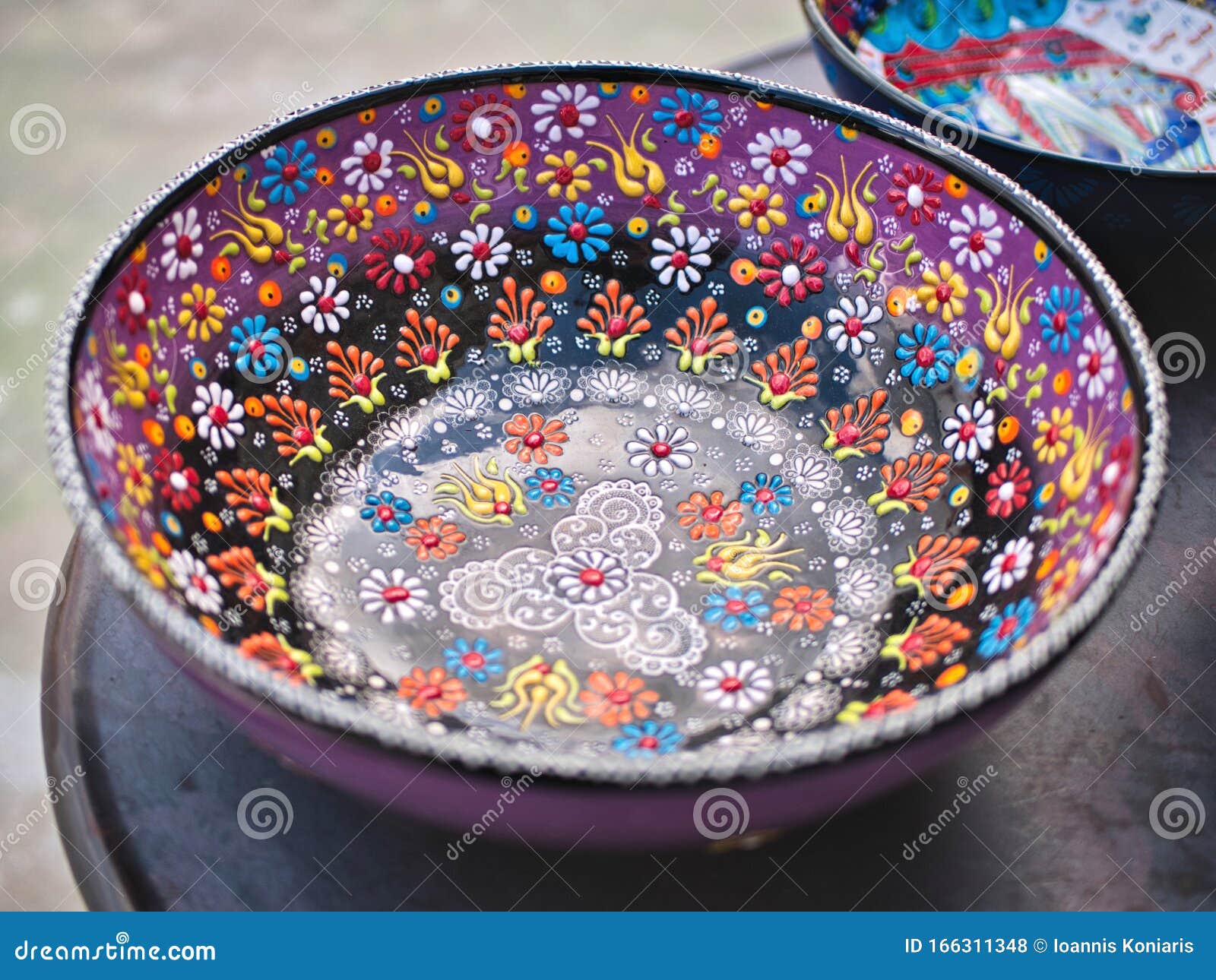 Decorative bowl with art stock photo. Image of food - 166311348