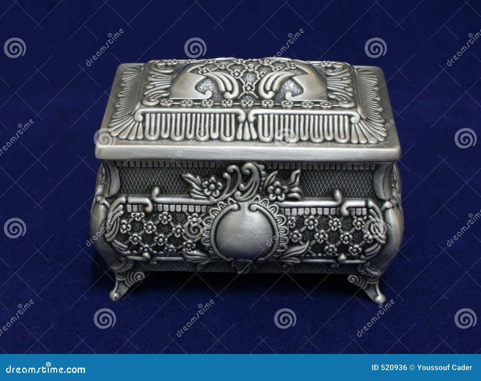 Decorative box stock photo. Image of metal, chest, silver - 520936