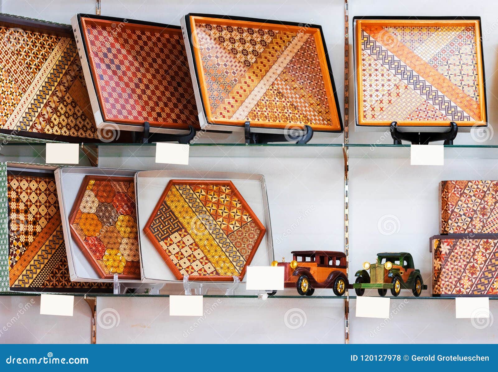 Decorative Boxes Made of Wood, Hanoke, Japan. Close-up. Editorial Stock ...