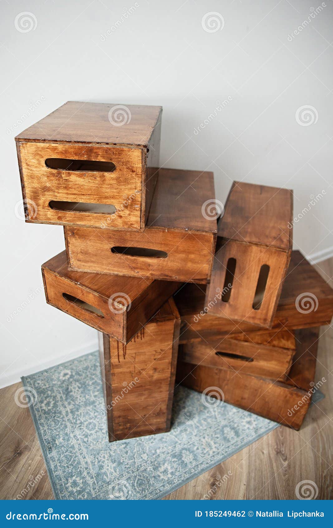 Decorative Boxes Stacked Stacked on Top of Each Stock Photo - Image of ...