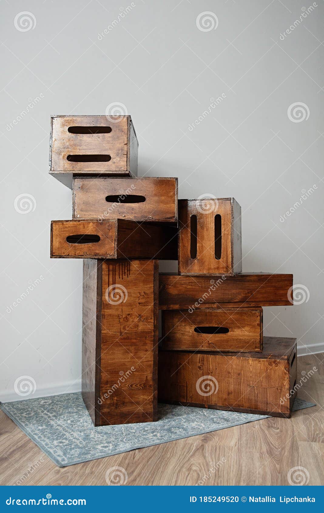 Decorative Boxes Stacked Stacked on Top of Each Stock Photo - Image of ...