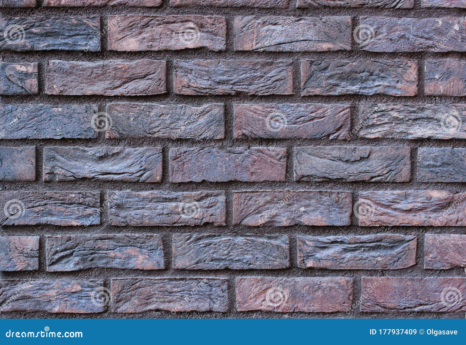 Decorative Brick Texture. Modern Brick Facade. Contemporary Brickwork ...