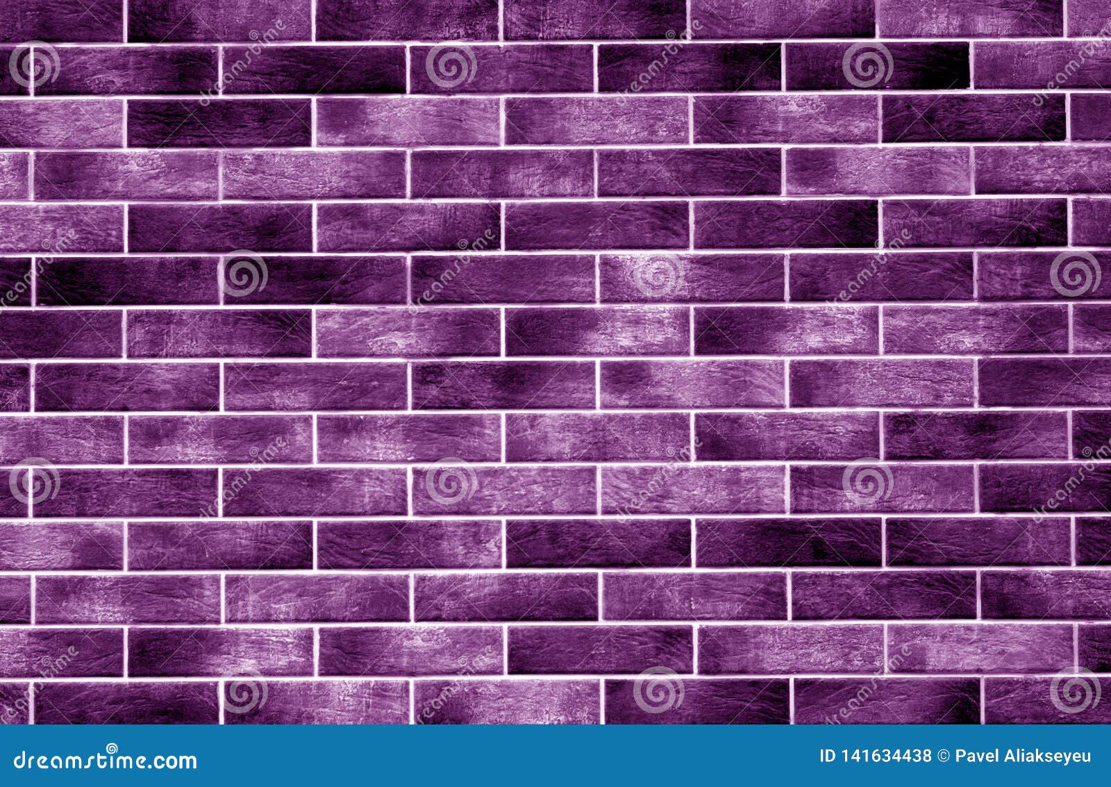 Decorative Brick Wall in Purple Tone Stock Photo - Image of antique ...