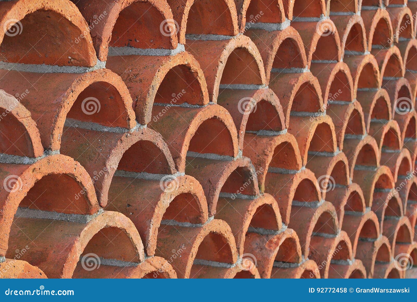 Decorative brick wall stock photo. Image of countryside - 92772458