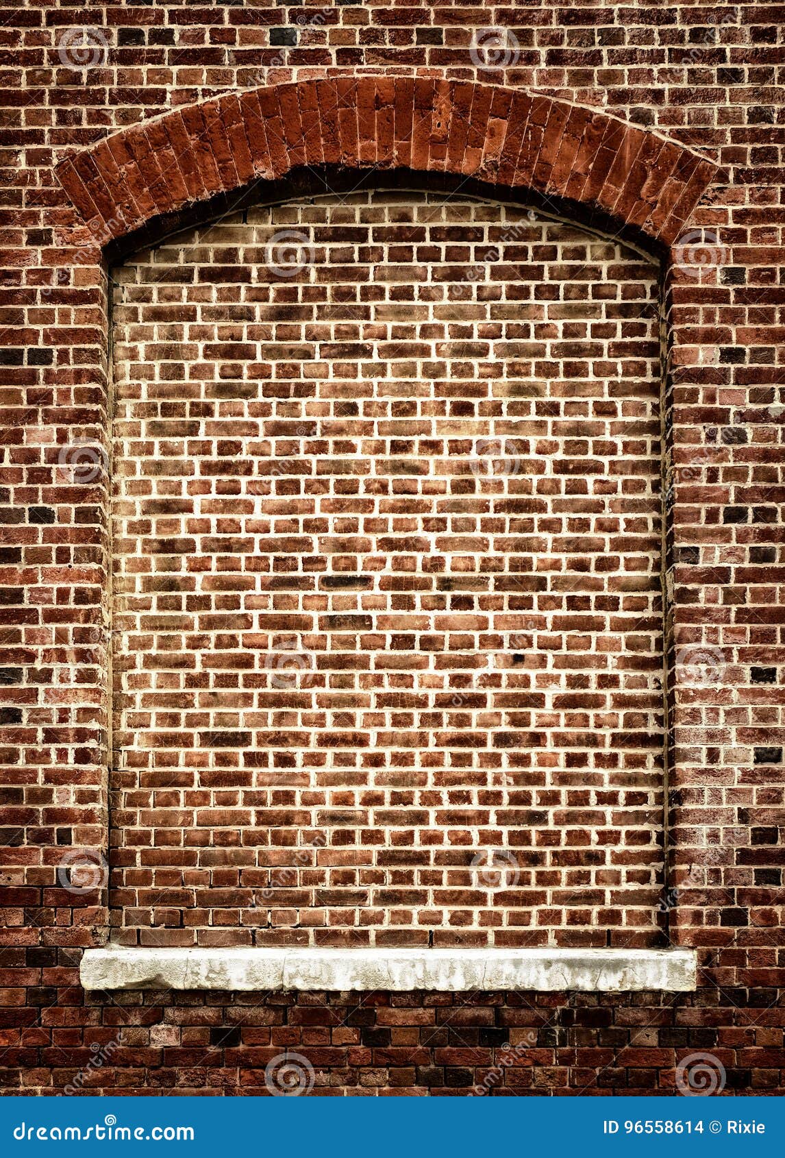 Decorative Brickwork Arched Frame Stock Photo - Image of archway ...
