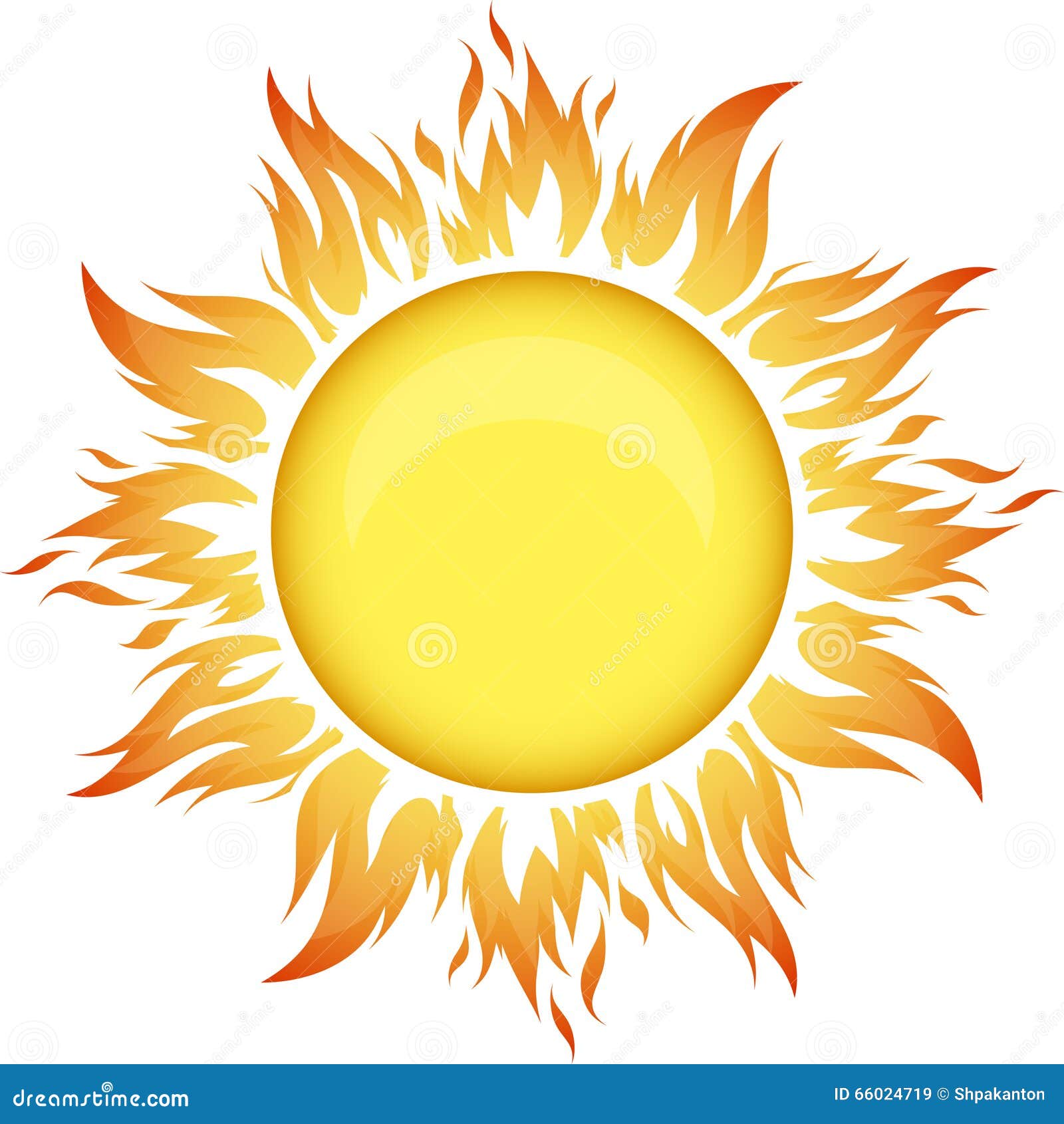 Decorative Bright Colorful Sun Symbol for Your Decor Stock Illustration ...