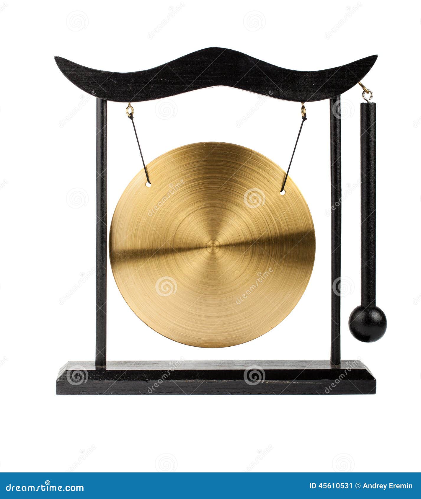 Decorative bronze gong stock image. Image of bright, background - 45610531
