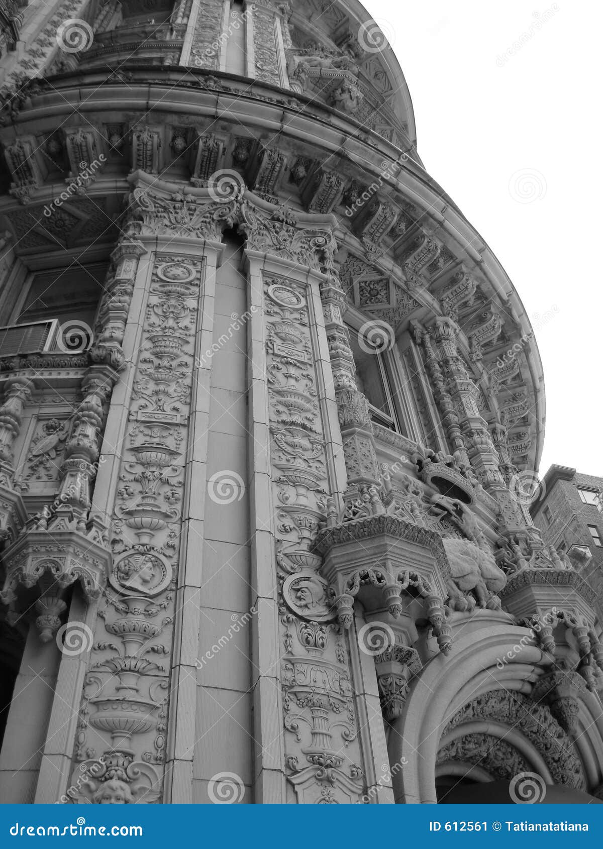 Decorative building in NY stock image. Image of facade - 612561