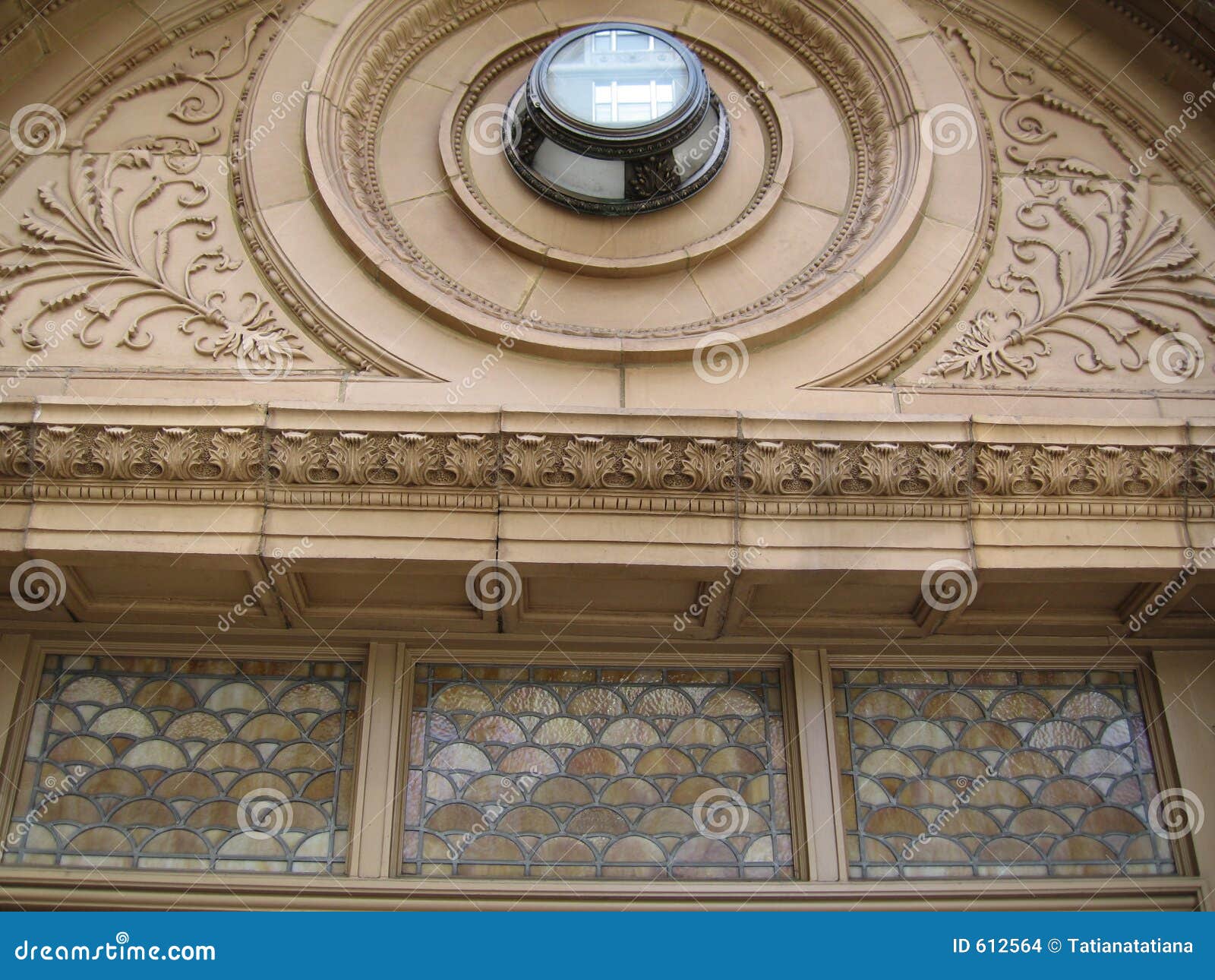 Decorative building in NY stock photo. Image of stained - 612564