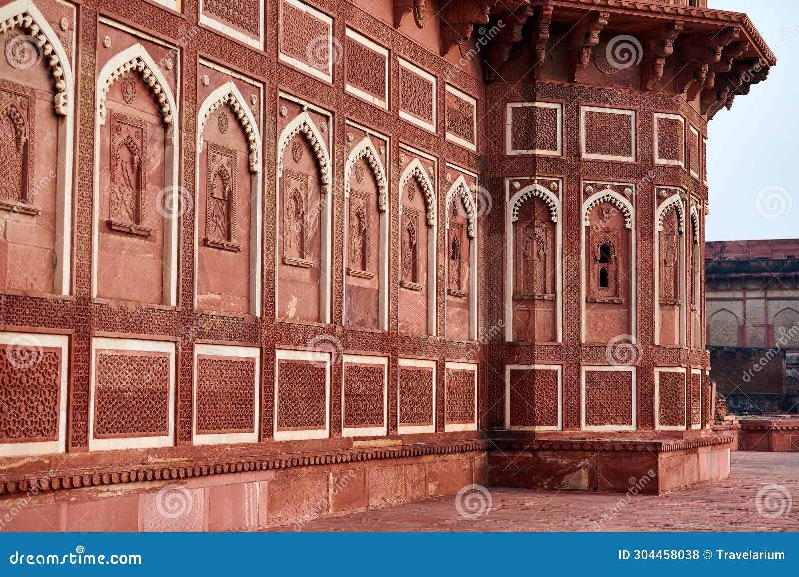 Decorative Buildings and Walls Inside of Agra Red Fort in India ... Decorative Buildings and Walls Inside of Agra Red Fort in India ...