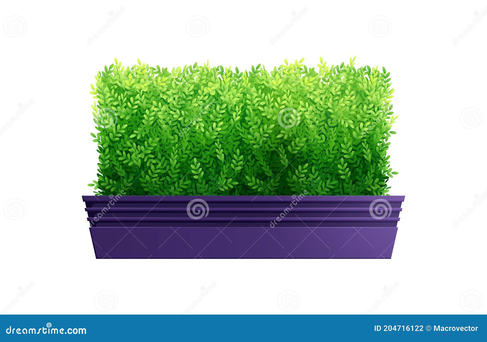 Decorative Bush Illustration Stock Vector - Illustration of background ...