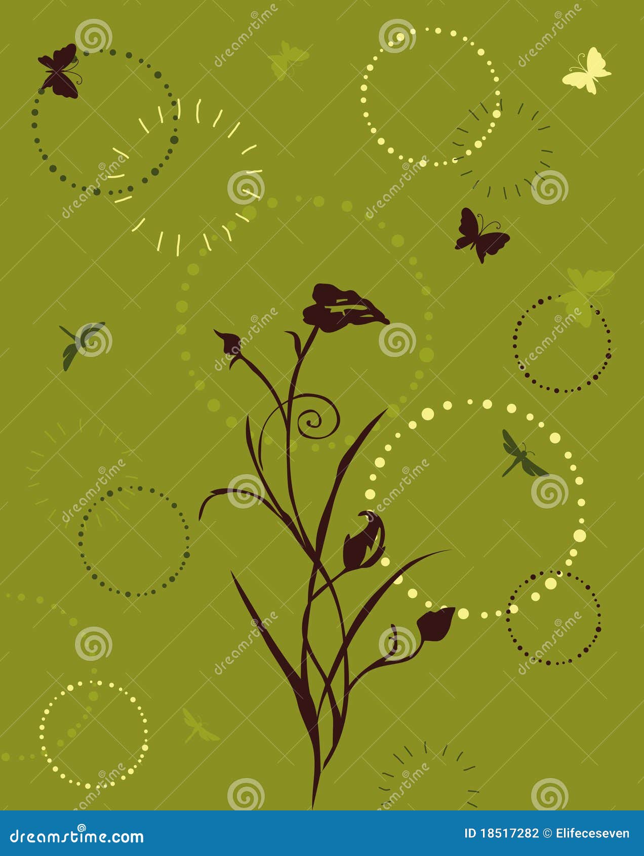 Decorative Butterfly Design Stock Illustration - Illustration of ...