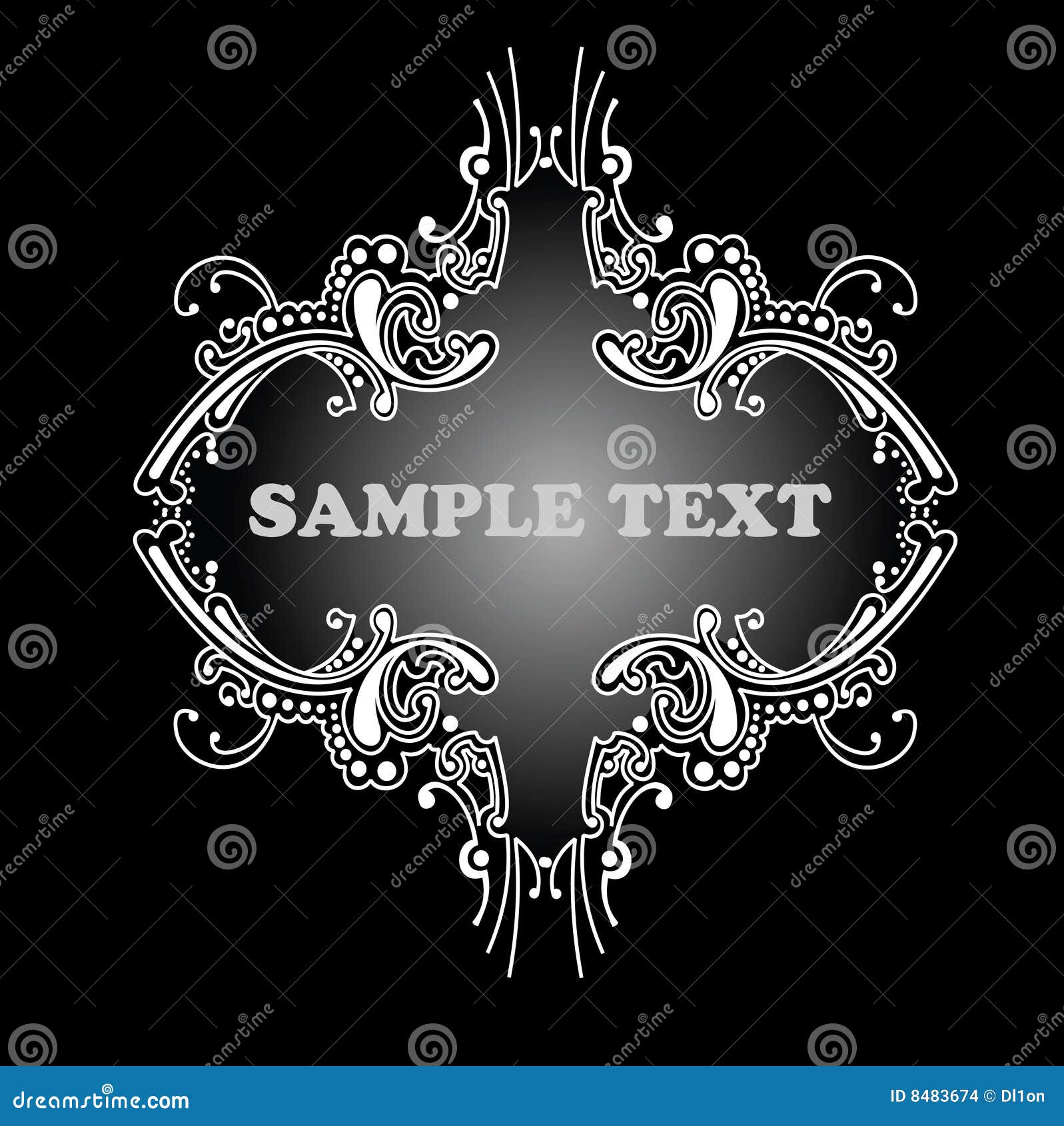 Decorative Calligraphy Banner Stock Vector - Illustration of decoration ...