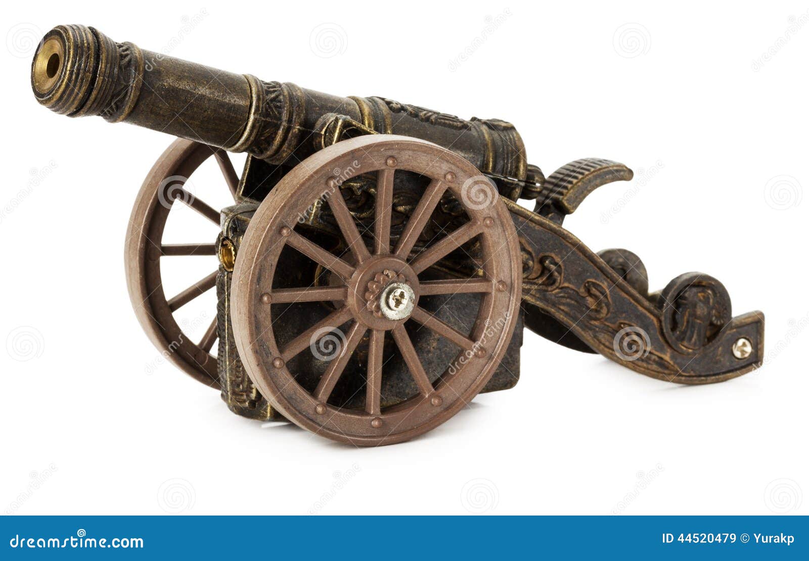 Decorative Cannon Isolated on the White Background Stock Image - Image ...