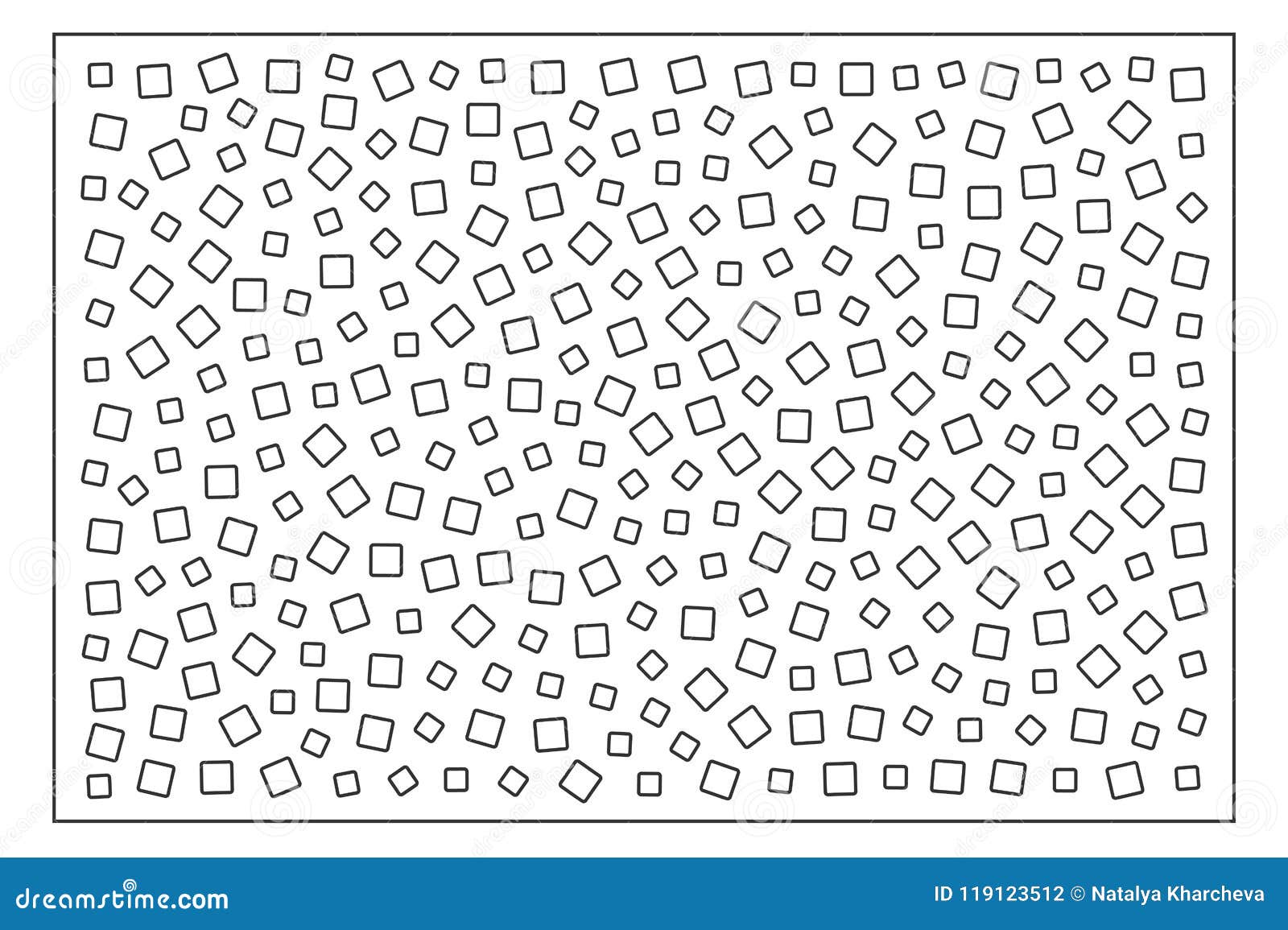 Decorative Card for Cutting. Repeat Square Pattern. Laser Cut Panel ...