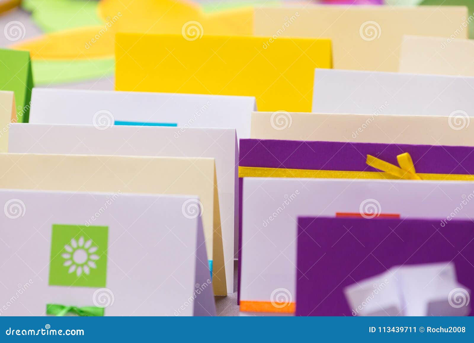 Decorative Cards and Wishes Stock Image - Image of view, cards: 113439711