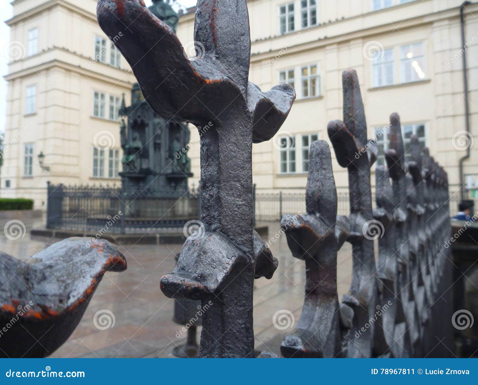 Decorative Carved Railing in Historical City Stock Image - Image of ...