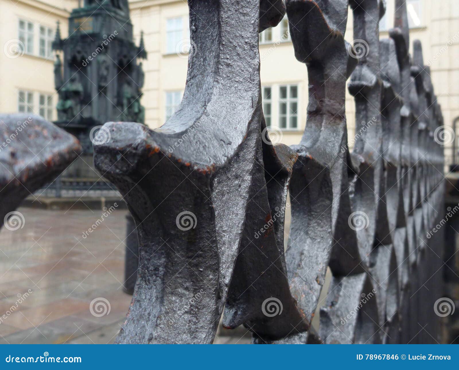 Decorative Carved Railing in Historical City Stock Photo - Image of ...