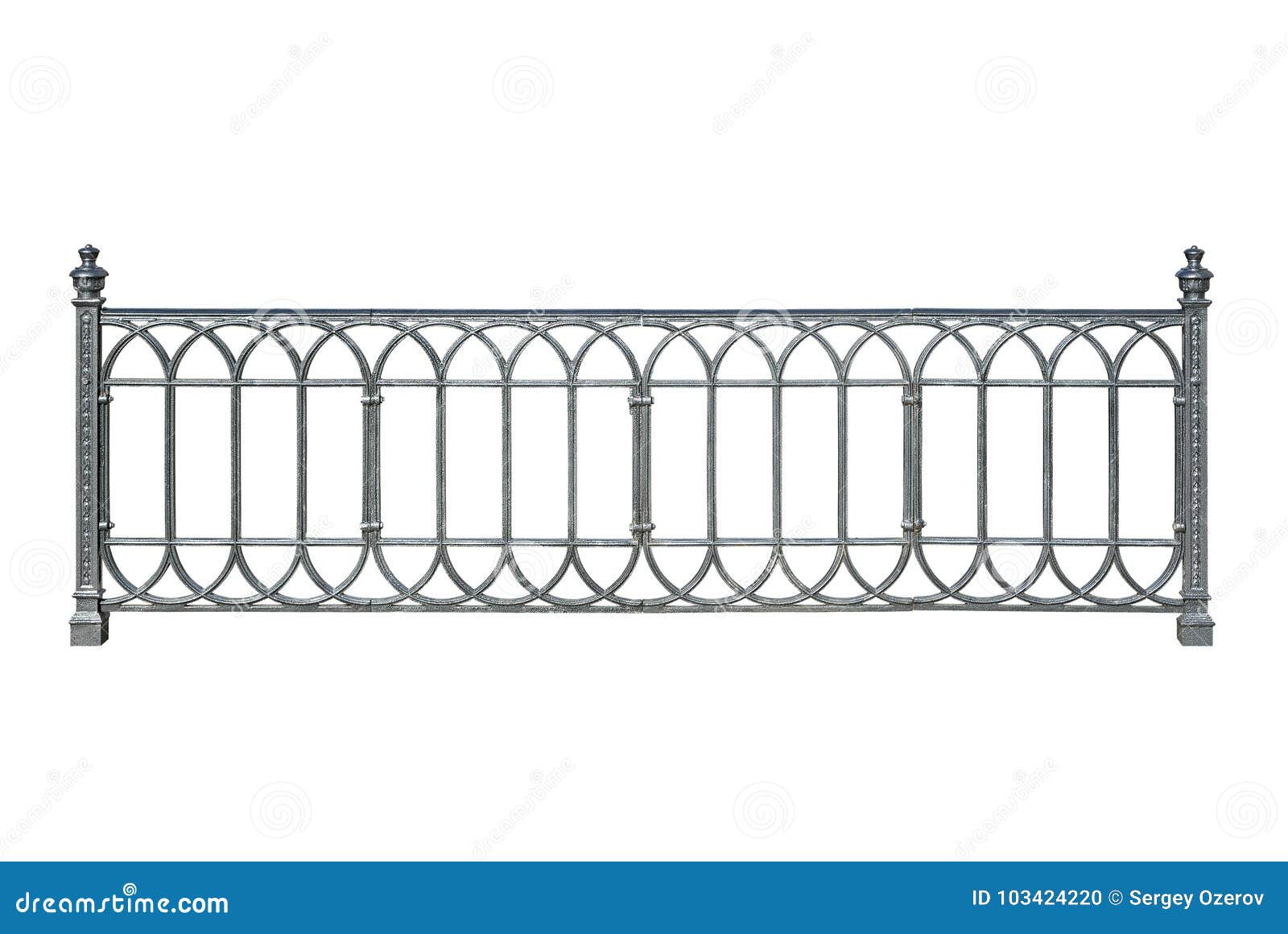 Decorative Cast Railings, Fence. Stock Photo - Image of balcony, cast ...