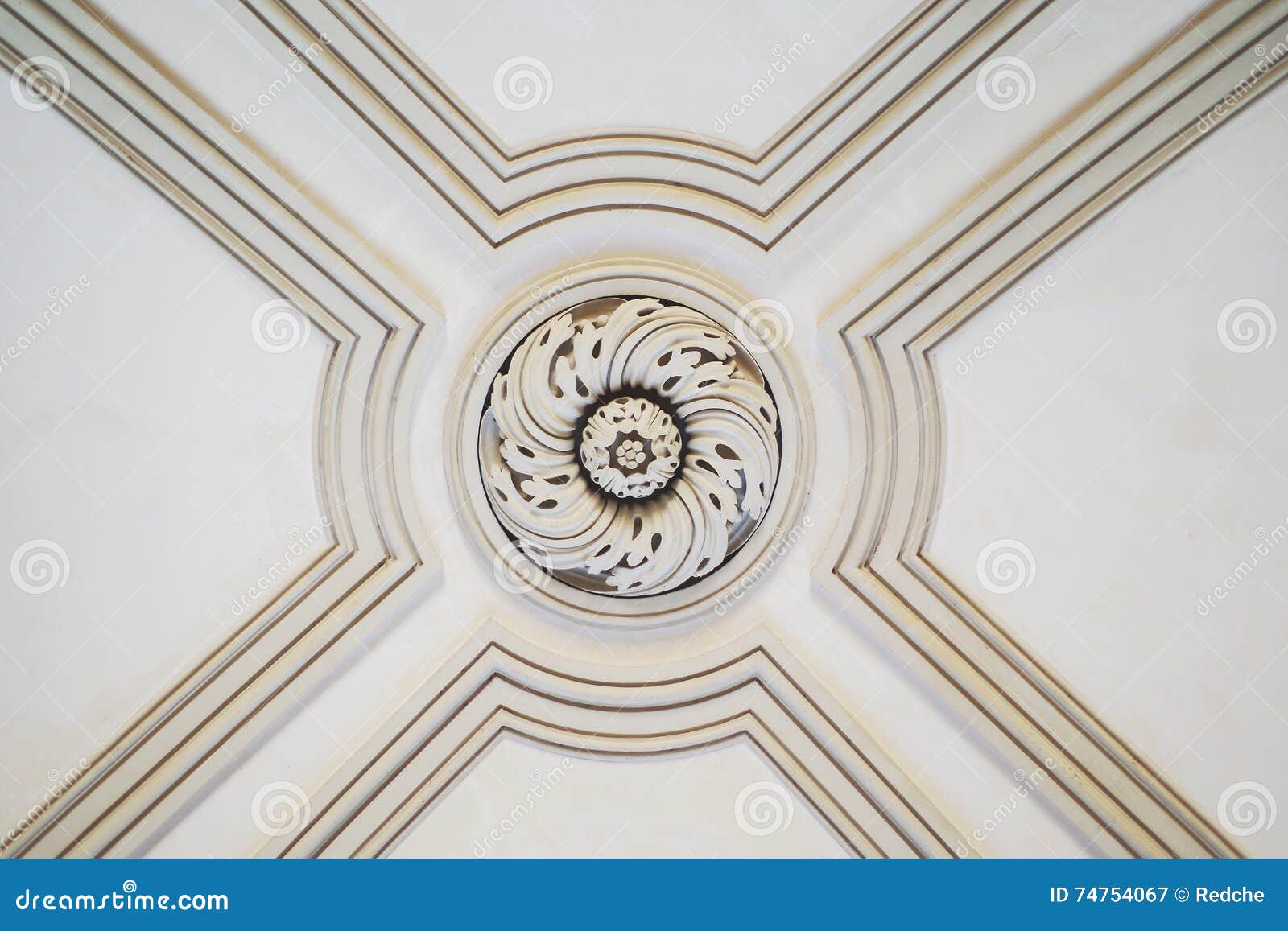 Decorative ceiling detail stock image. Image of century - 74754067