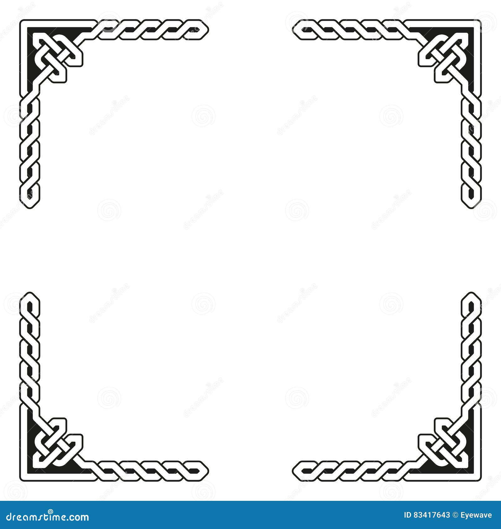 Decorative Celtic Frame Vector Illustration Stock Vector - Illustration ...