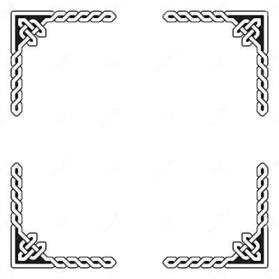 Decorative Celtic Frame Vector Illustration Stock Vector - Illustration ...
