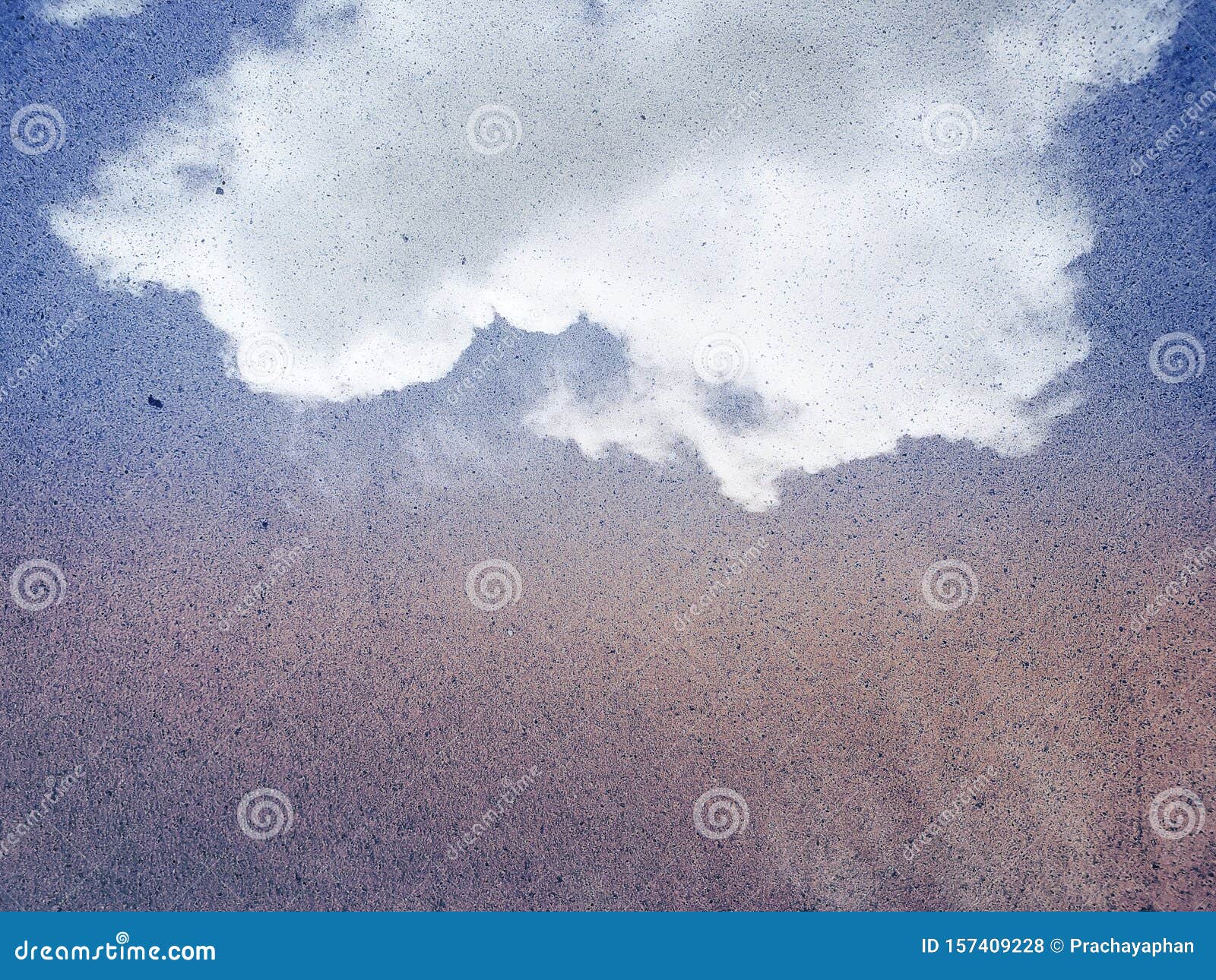 Decorative Cement Wall with Abstract Cloudy Sky. Desktop Background and ...