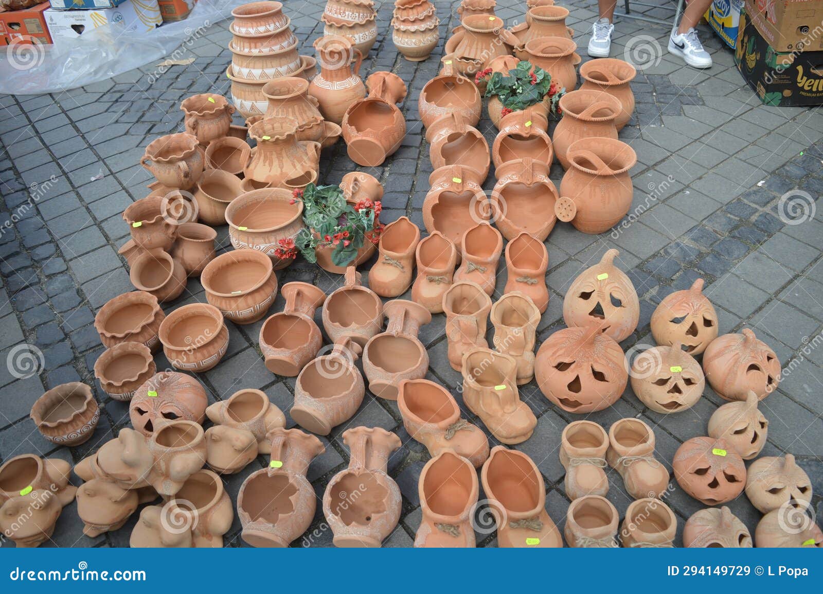 Decorative Ceramic Objects, for the Gardens. Editorial Stock Image ...