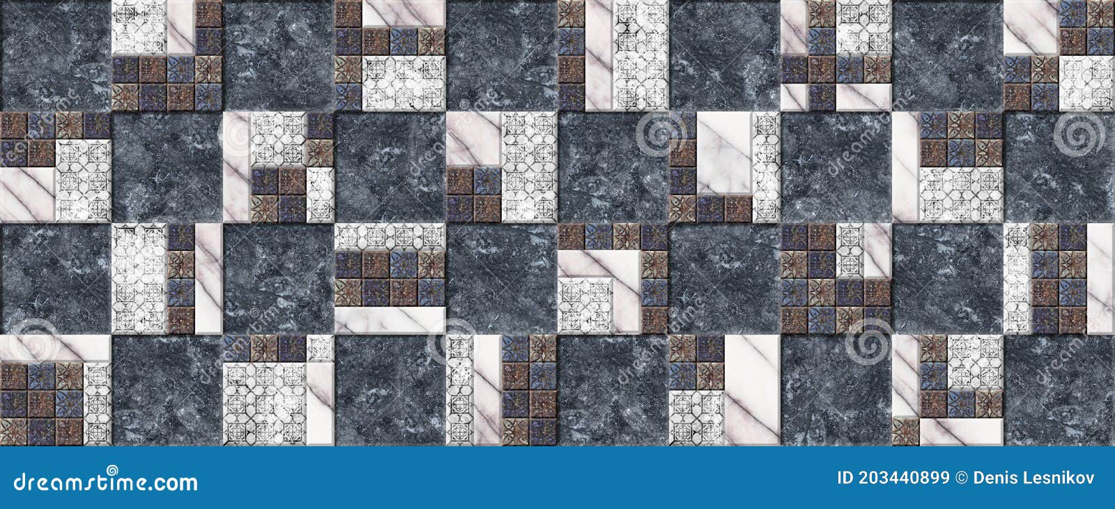Decorative Ceramic Tiles with Relief, Natural Stone Texture and Pattern ...