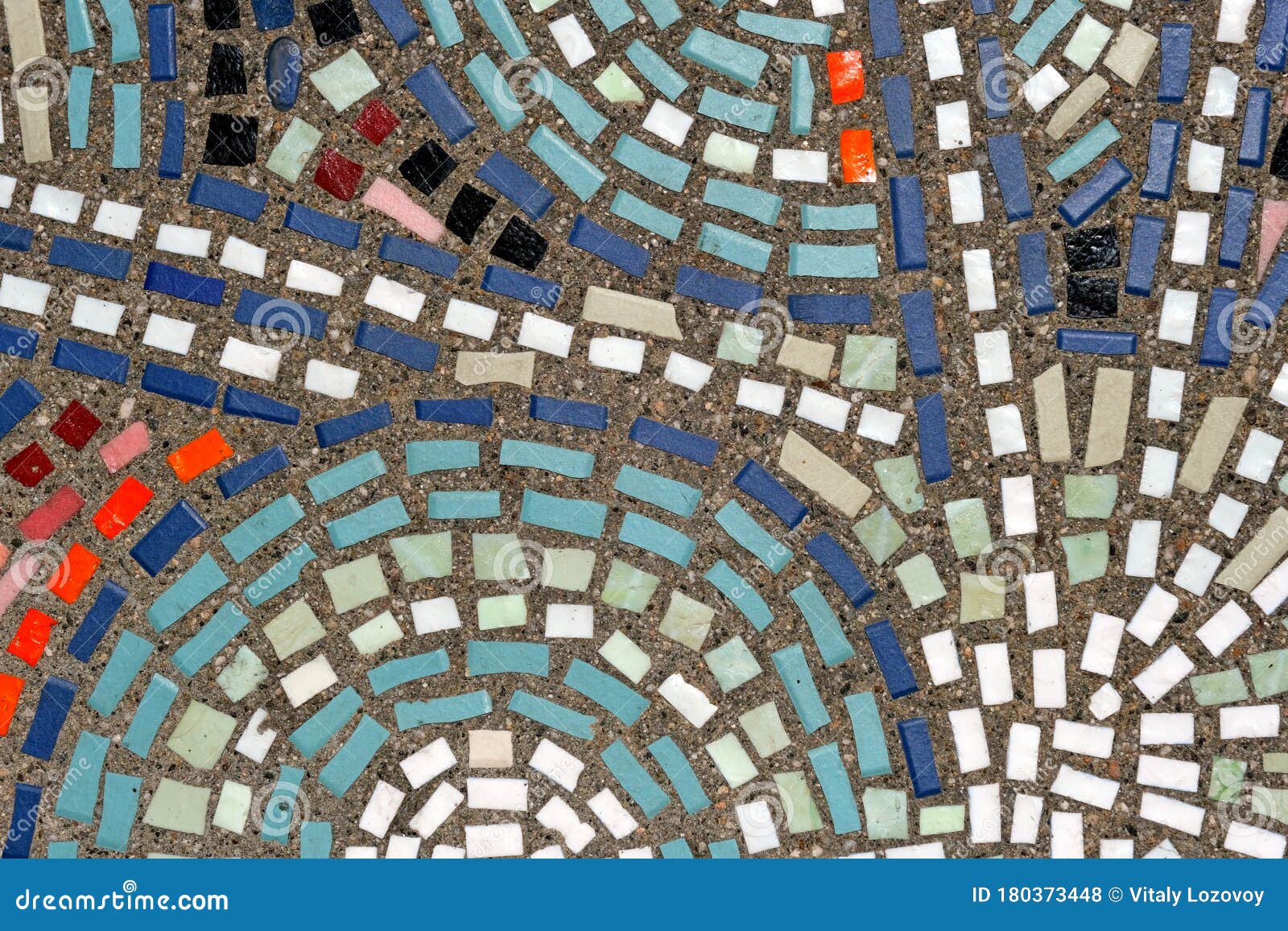 Decorative Ceramic Tiles on the Wall of the Building Stock Photo ...