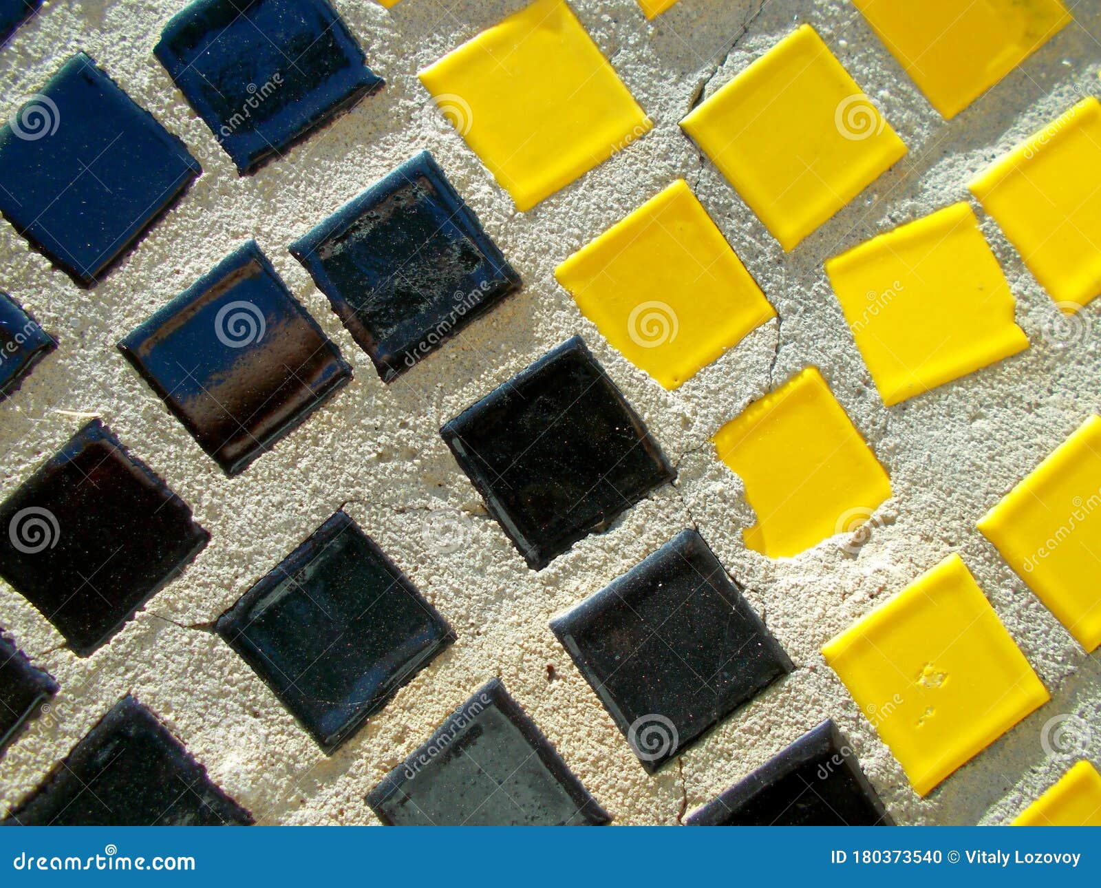 Decorative Ceramic Tiles on the Wall of the Building Stock Photo ...