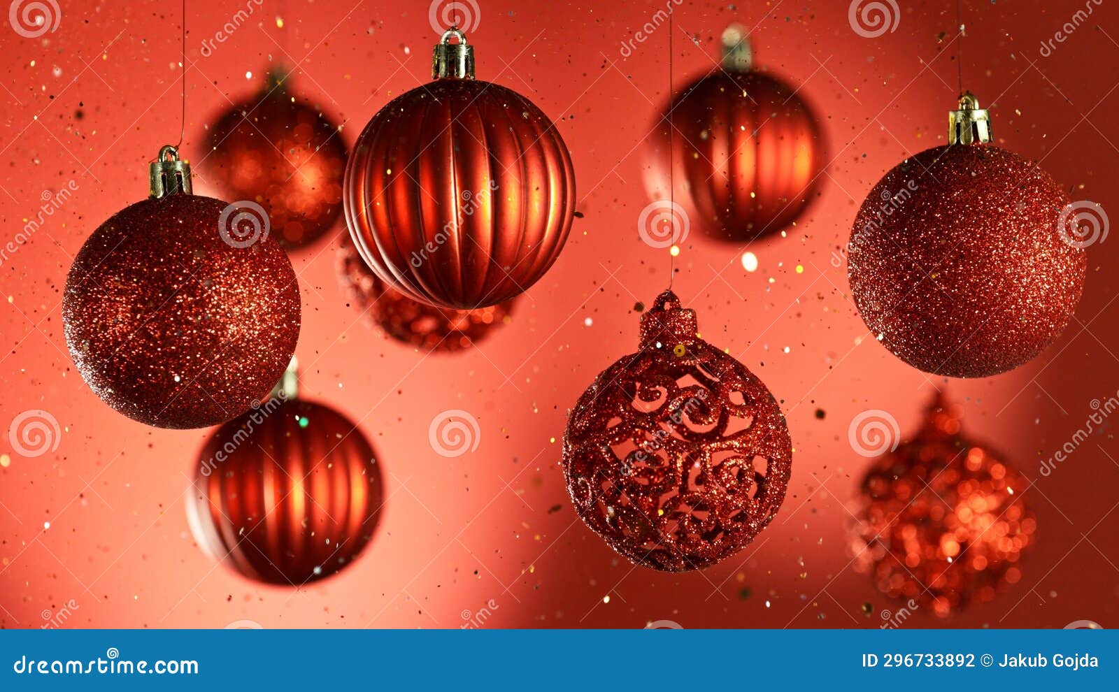 Decorative Christmas Balls Hanging Stock Photo - Image of isolated ...