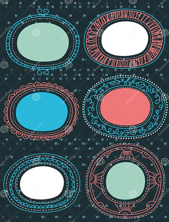 Decorative Circle Labels,vector Stock Vector - Illustration of ...