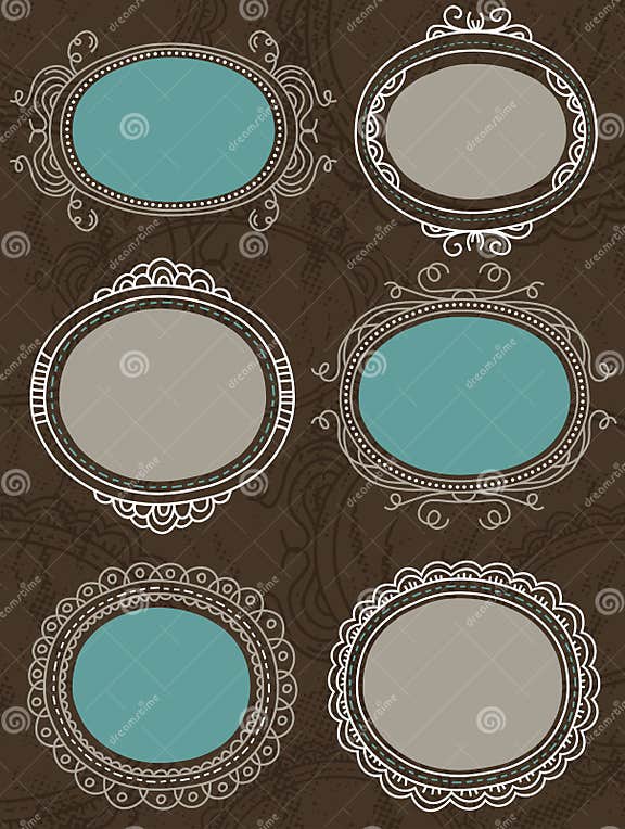 Decorative Circle Labels,vector Stock Vector - Illustration of ...