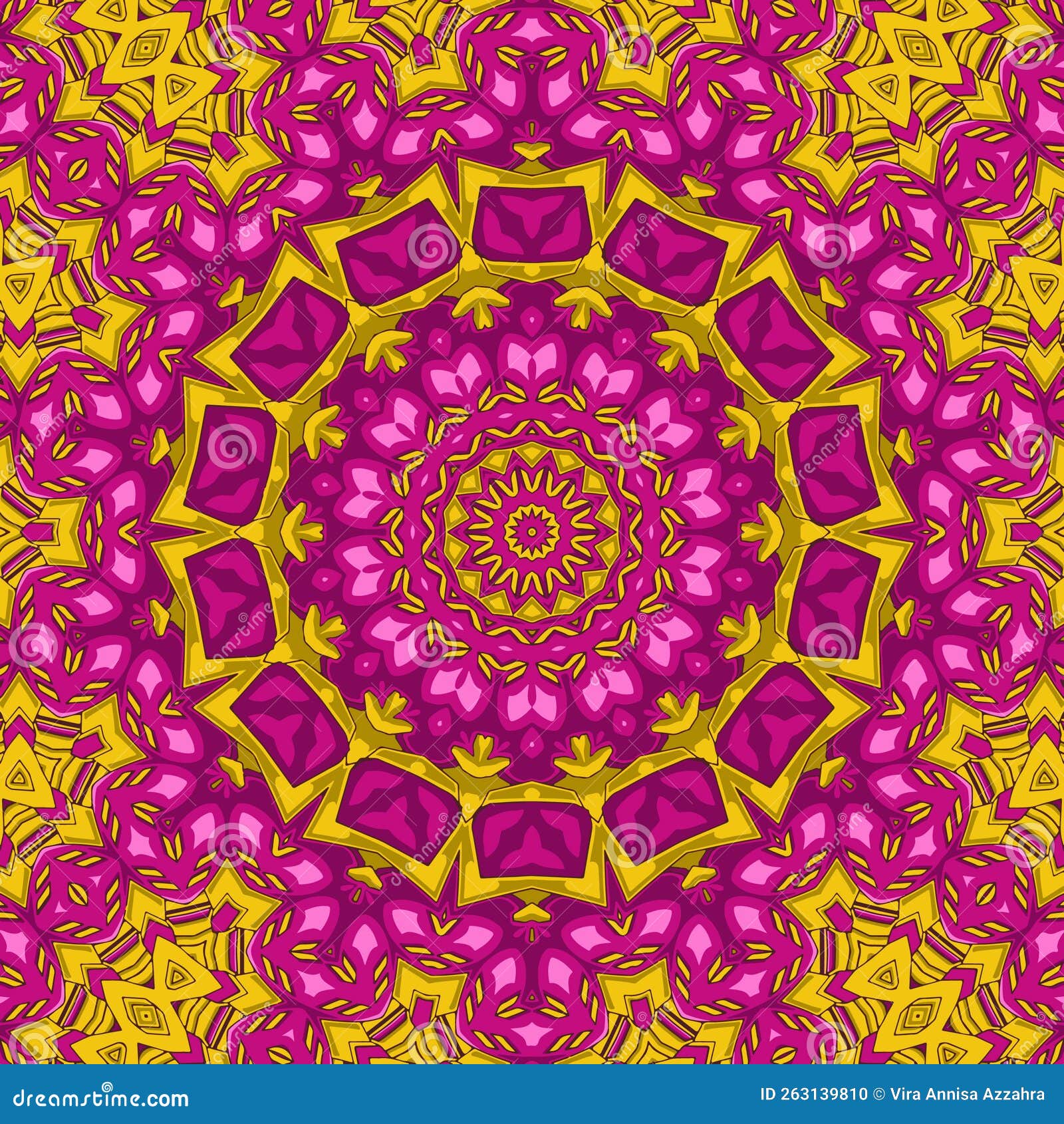 Decorative Circle Patterns Ethnic Flower Paisley Design Vector ...