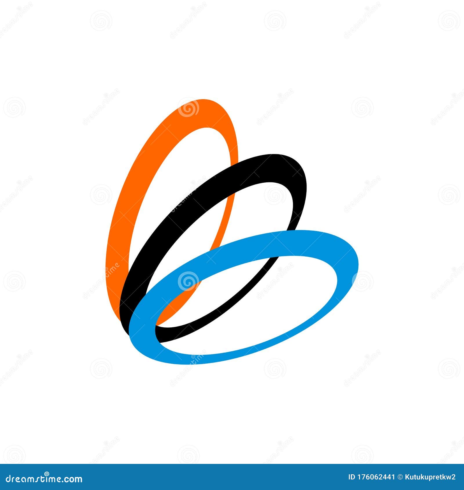 Decorative Circle Ring Stacked Logo Template Illustration Design ...