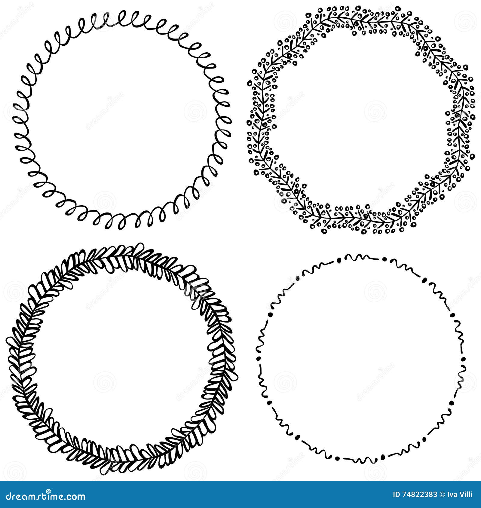 Decorative circles stock vector. Illustration of decoration - 74822383