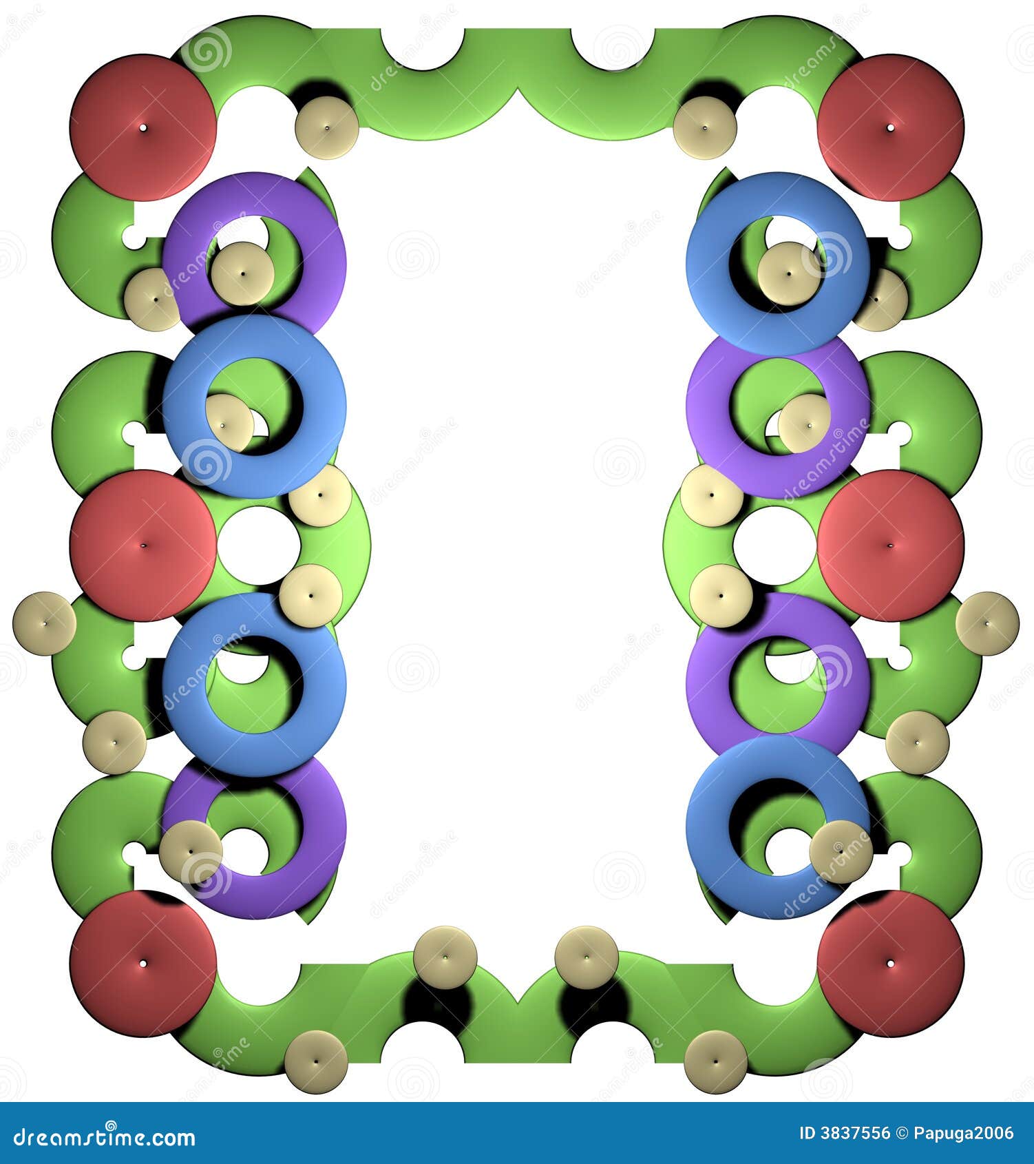 Decorative circular frame stock illustration. Illustration of abstract ...